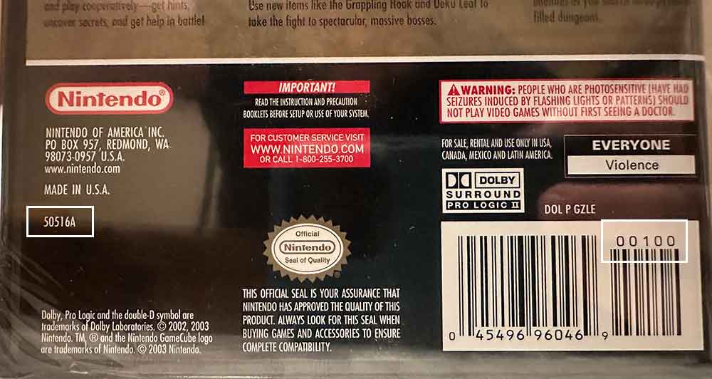 a few games | essay: Decoding Modern Nintendo Print Variants