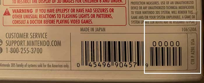 a few games | essay: Decoding Modern Nintendo Print Variants